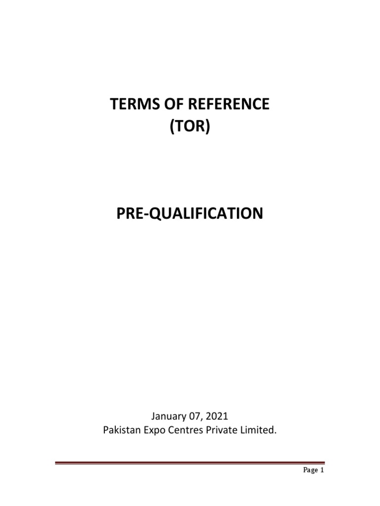 Pre-Qualification Documents | PDF | Pakistan | Procurement