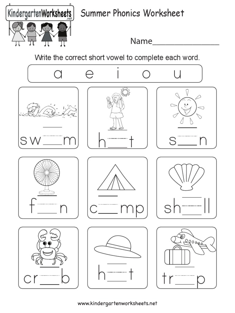 Summer Phonics Worksheet | PDF
