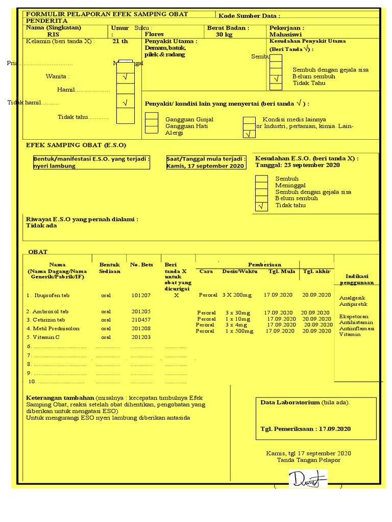 TUGAS Formulir-Meso | PDF