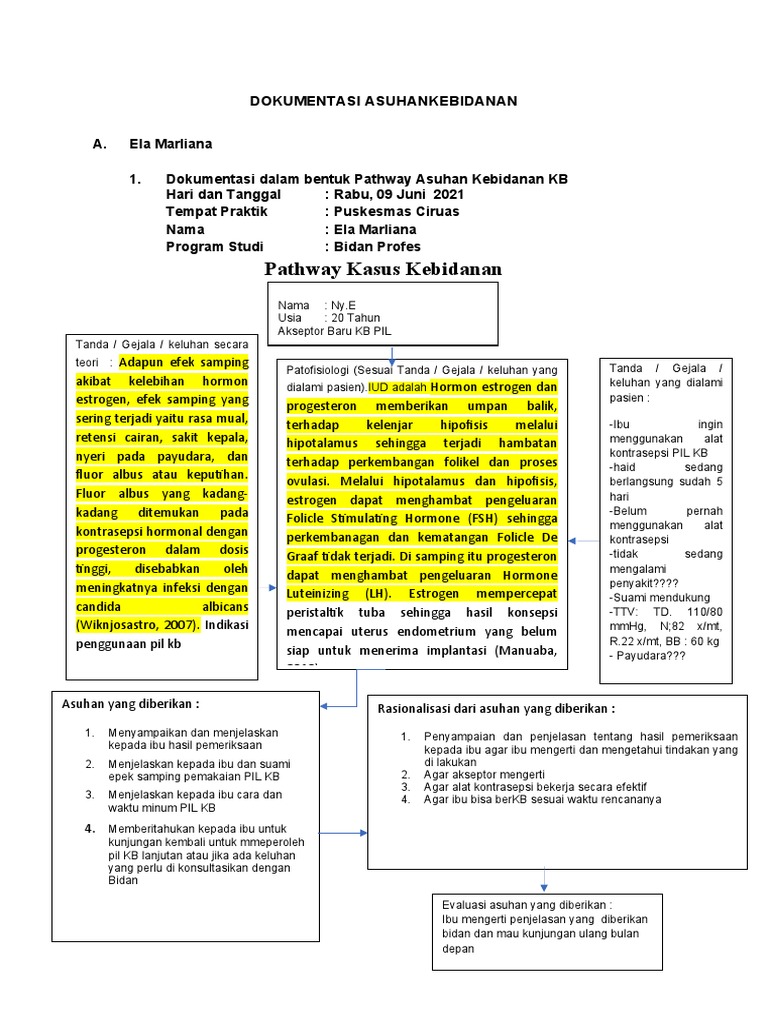 2 Pathway & SOAP KB Ela. M | PDF | Pengembangan Diri | Kesehatan Holistik