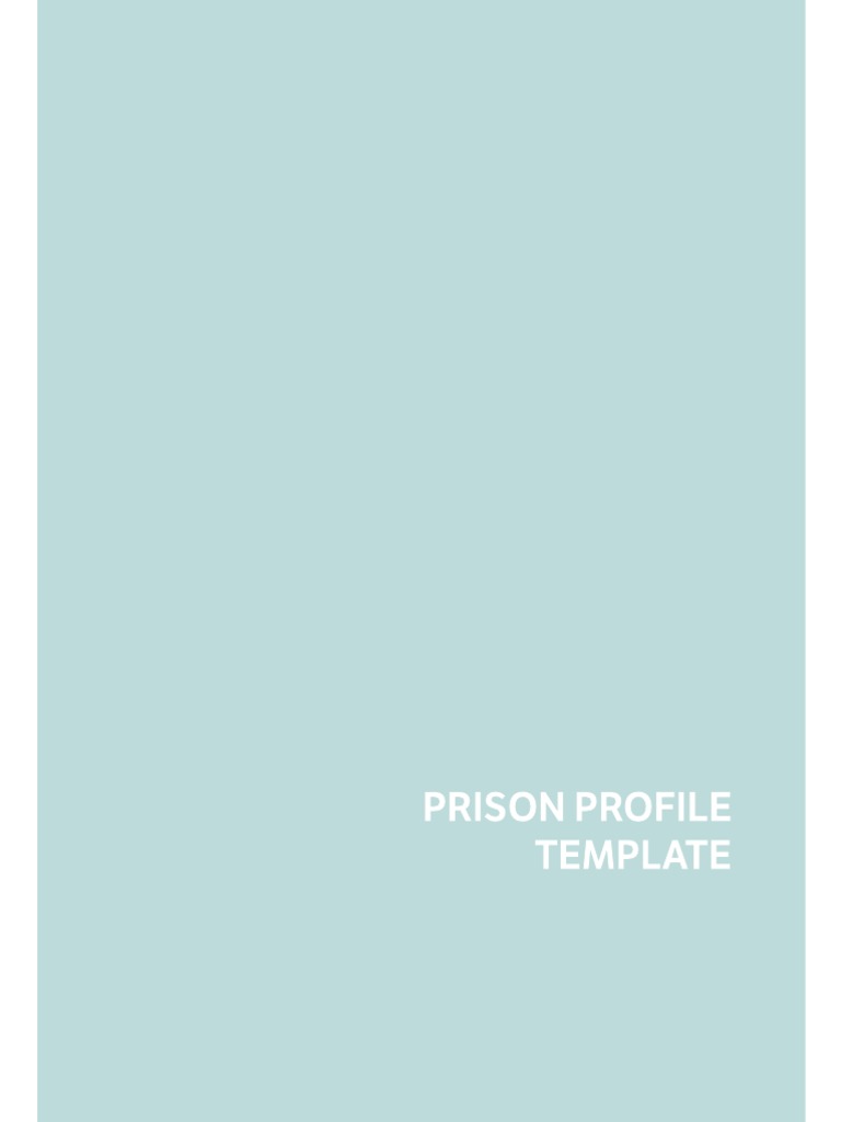 Prison Profile Overview and Analysis | PDF | Prison | Policy