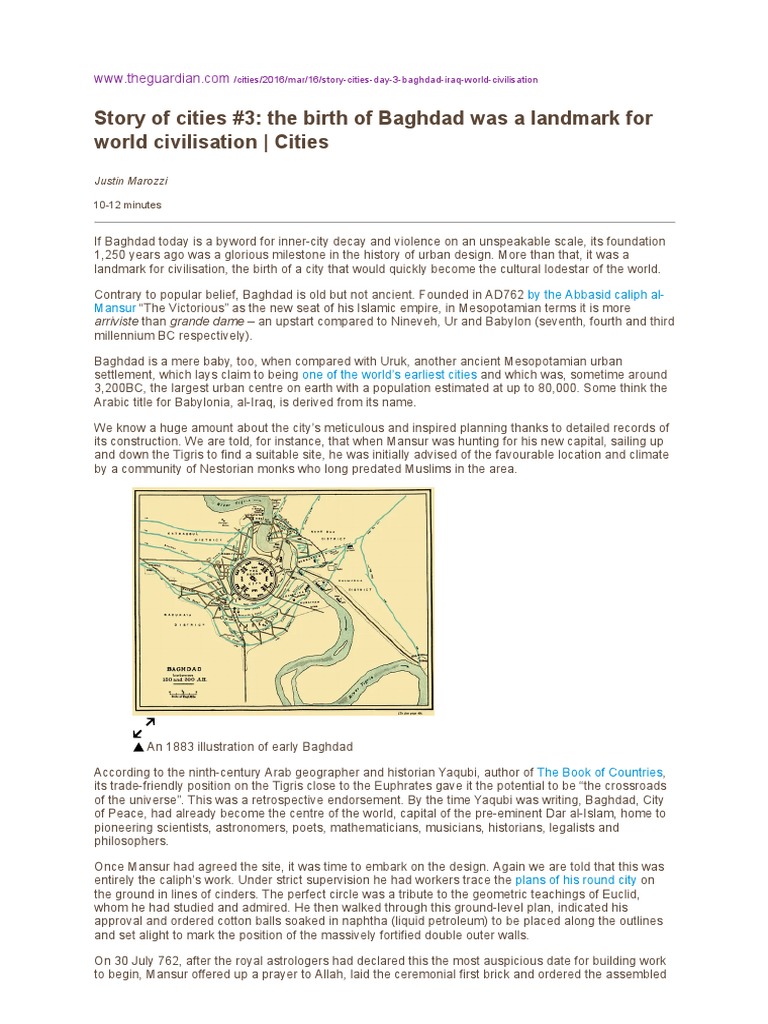 Story of Cities #3 - The Birth of Baghdad Was A Landmark For World ...