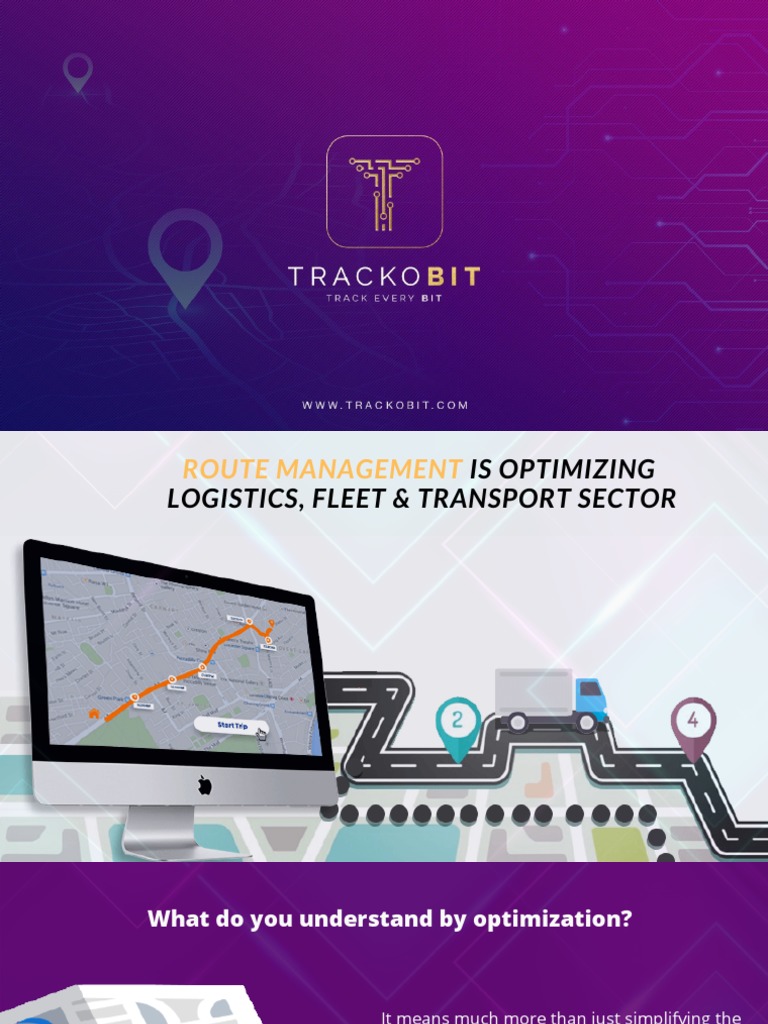 Route Management Is Optimizing Logistics, Fleet & Transport Sector | PDF