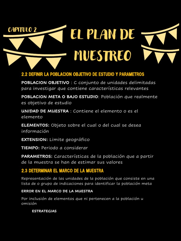 El Plan de Muestreo | PDF | Muestreo (Estadísticas) | Probabilidad