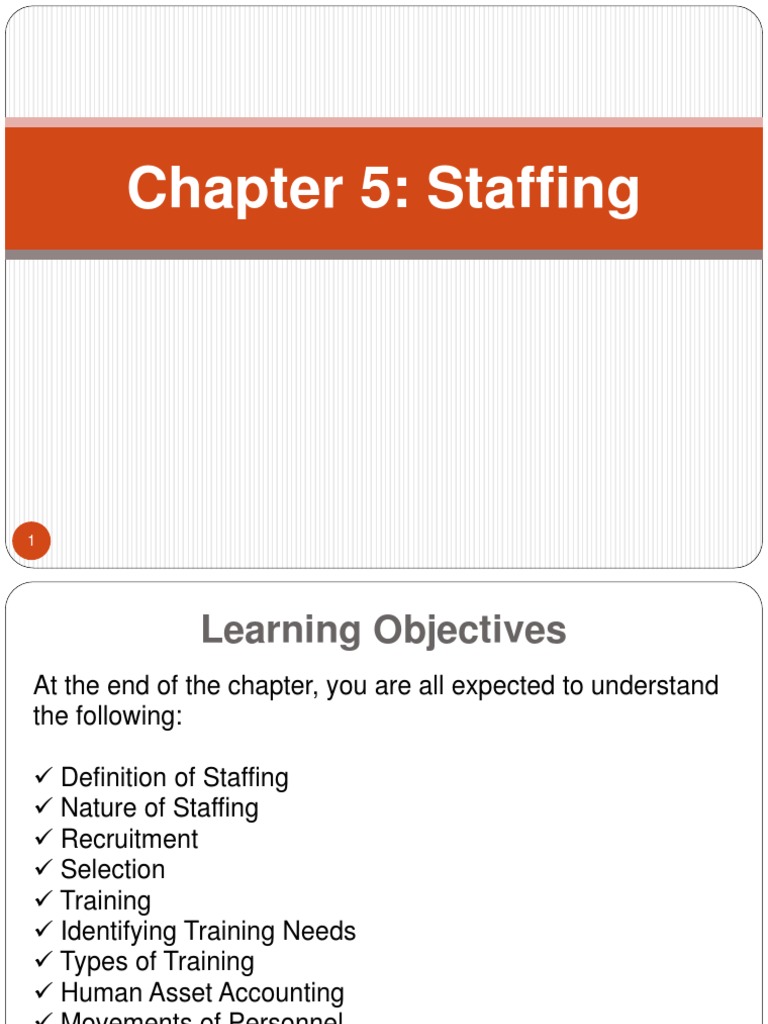 Chapter 5: Staffing | PDF | Human Resources | Recruitment