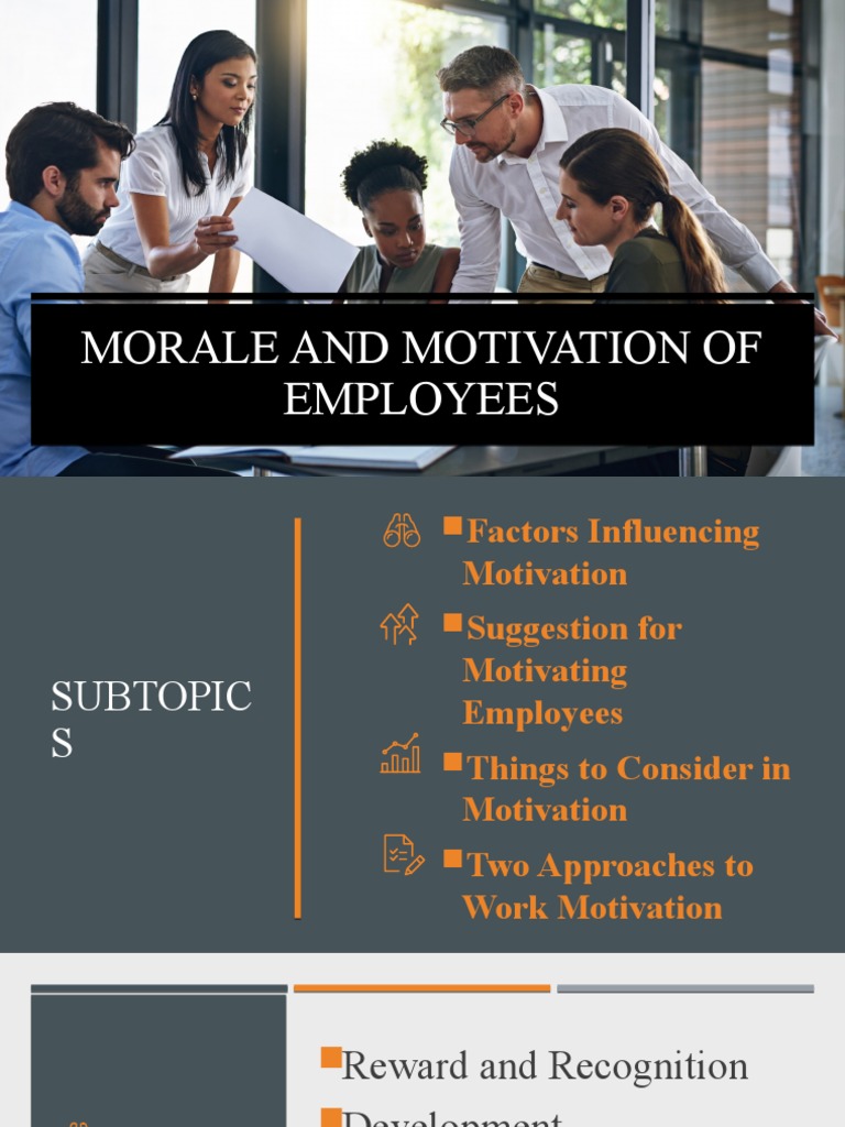 Morale and Motivation of Employees | PDF | Motivation | Motivational