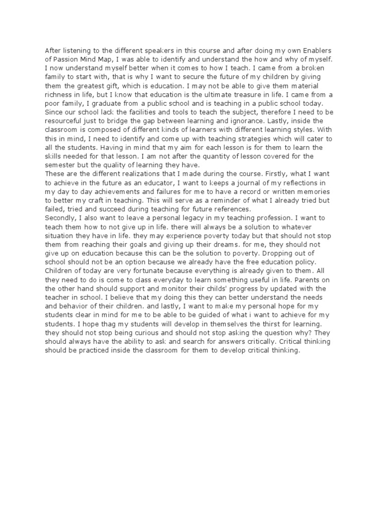 A Reflective Teacher's Journey: Understanding Themselves and Their ...