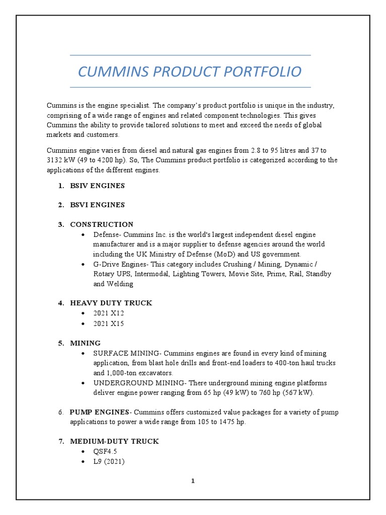 Engine Gap Analysis | PDF | Cummins | Engines