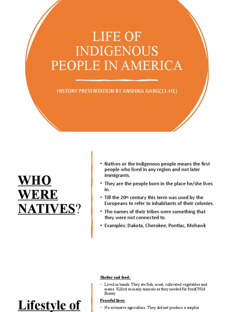 Life of Indigenous People in America | PDF | Trail Of Tears | The ...