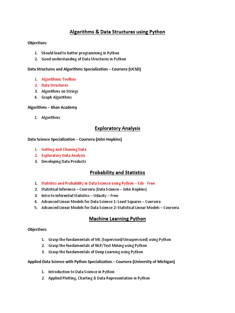 Algorithms & Data Structures Using Python | PDF | Machine Learning ...