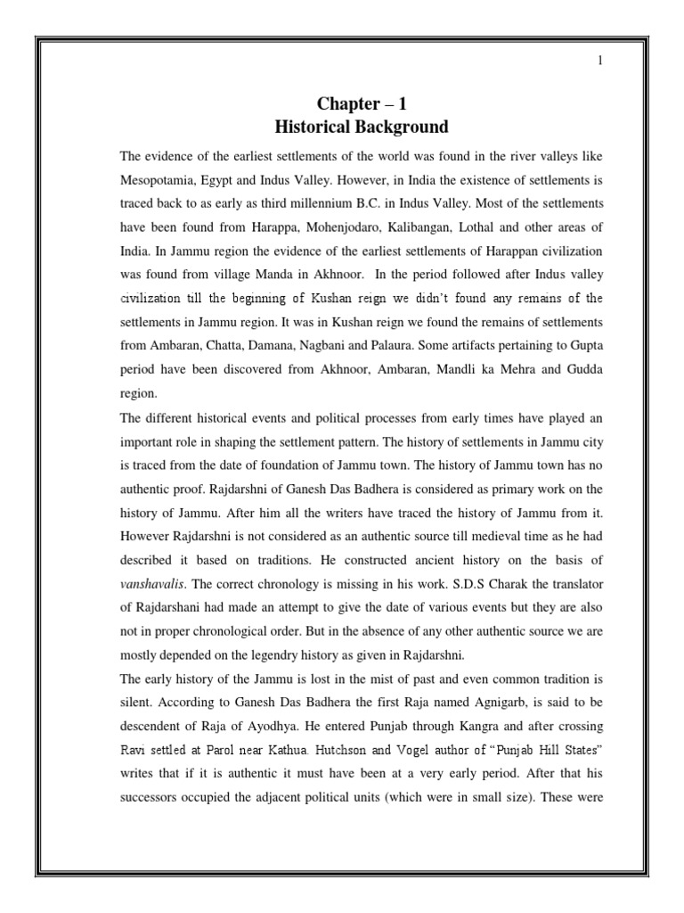Chapter - 1 Historical Background | PDF