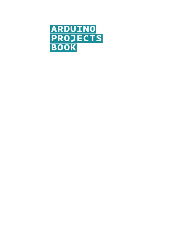 Arduino Projects Book | PDF | Business