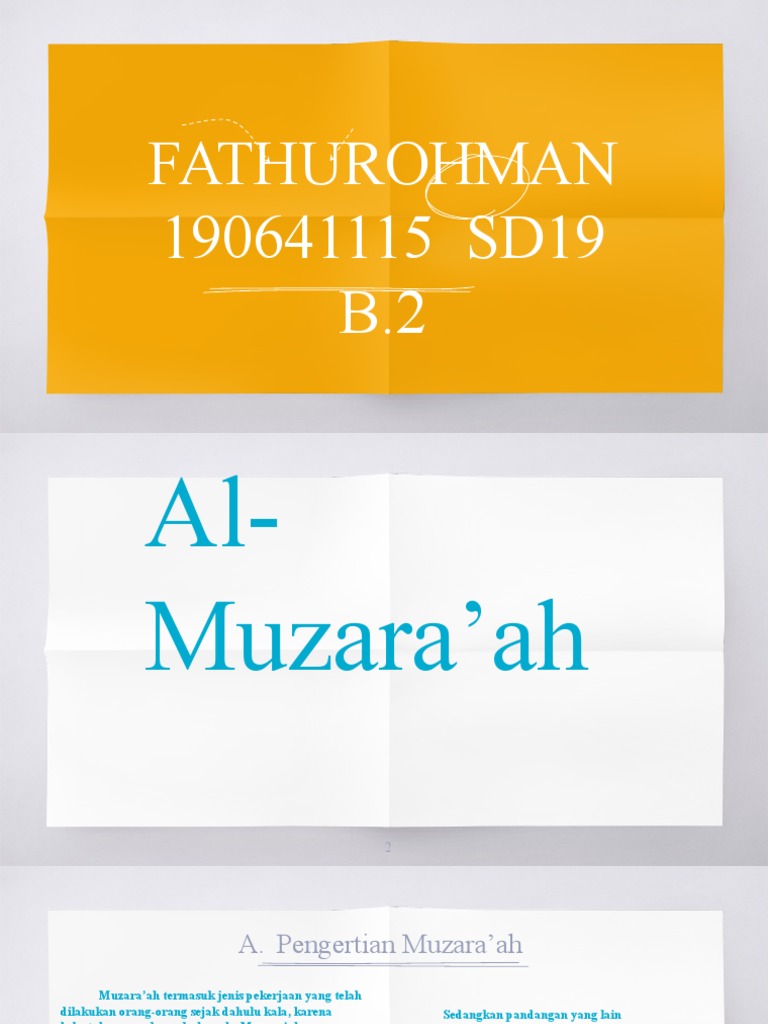 Panduan Muzara'ah dalam Islam | PDF