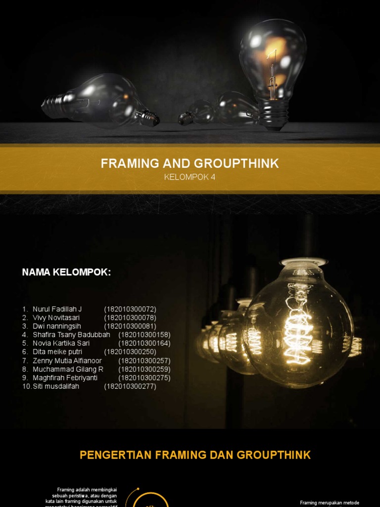 Framing and Groupthink | PDF