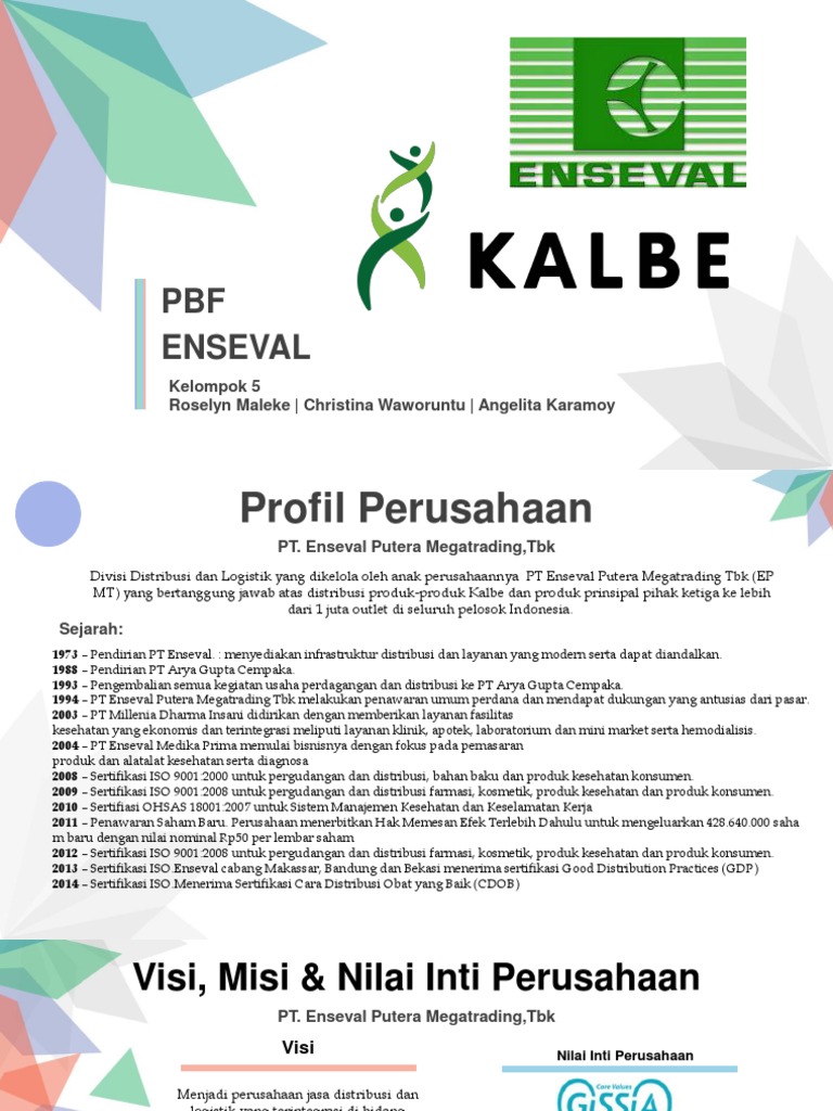 Tugas Kelompok 5 - PBF Enseval | PDF