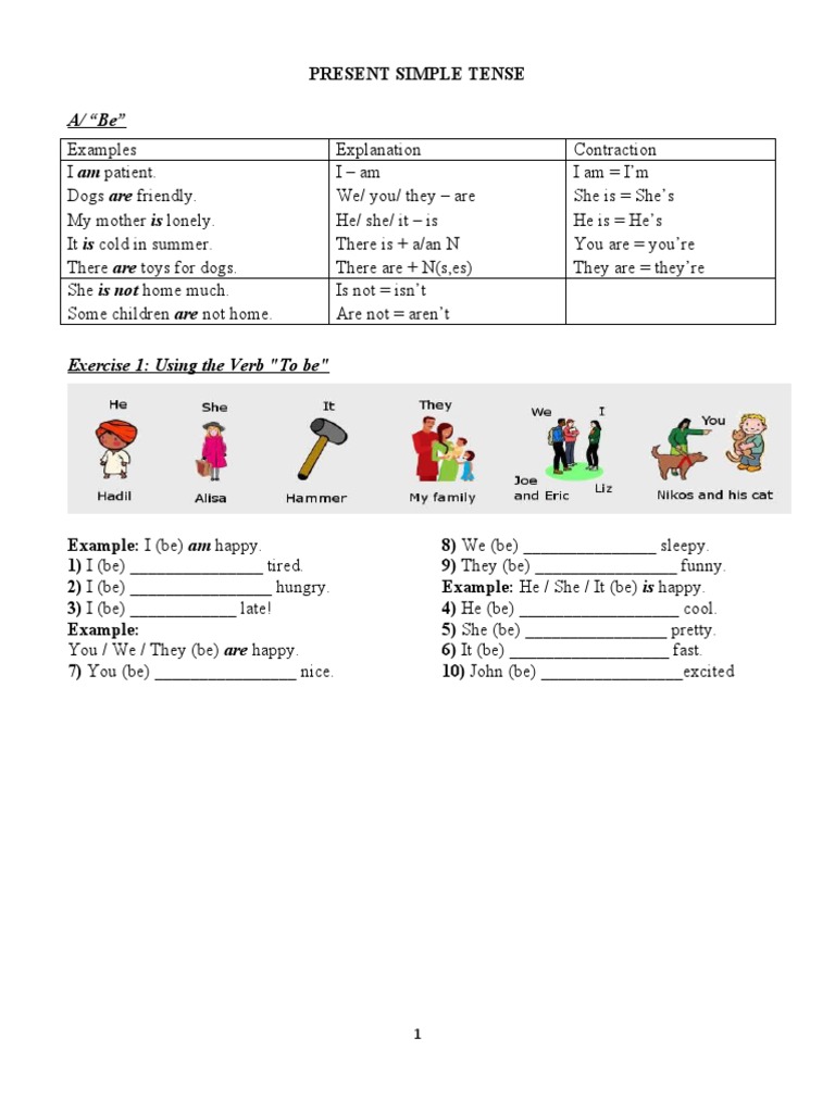 Present Simple Tense Exercises | PDF | Bakery | Foods
