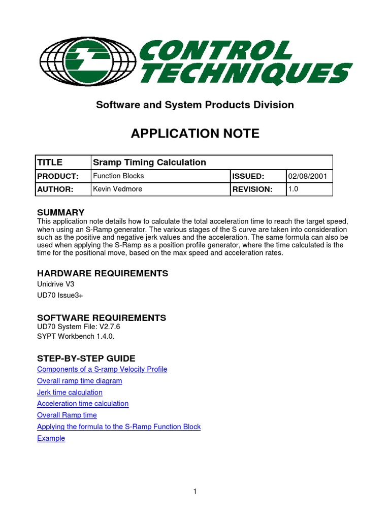 S Ramp Calculations | PDF | Acceleration | Velocity