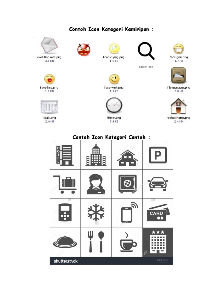 Contoh Kategori Icon | PDF