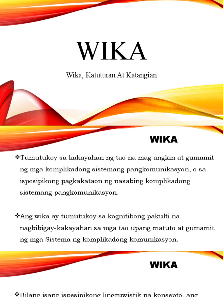 Wika | PDF