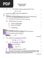CSEC Math Paper 1 2020 | PDF