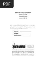 Brookfield - Viscosity Standards | PDF | Viscosity | Soft Matter