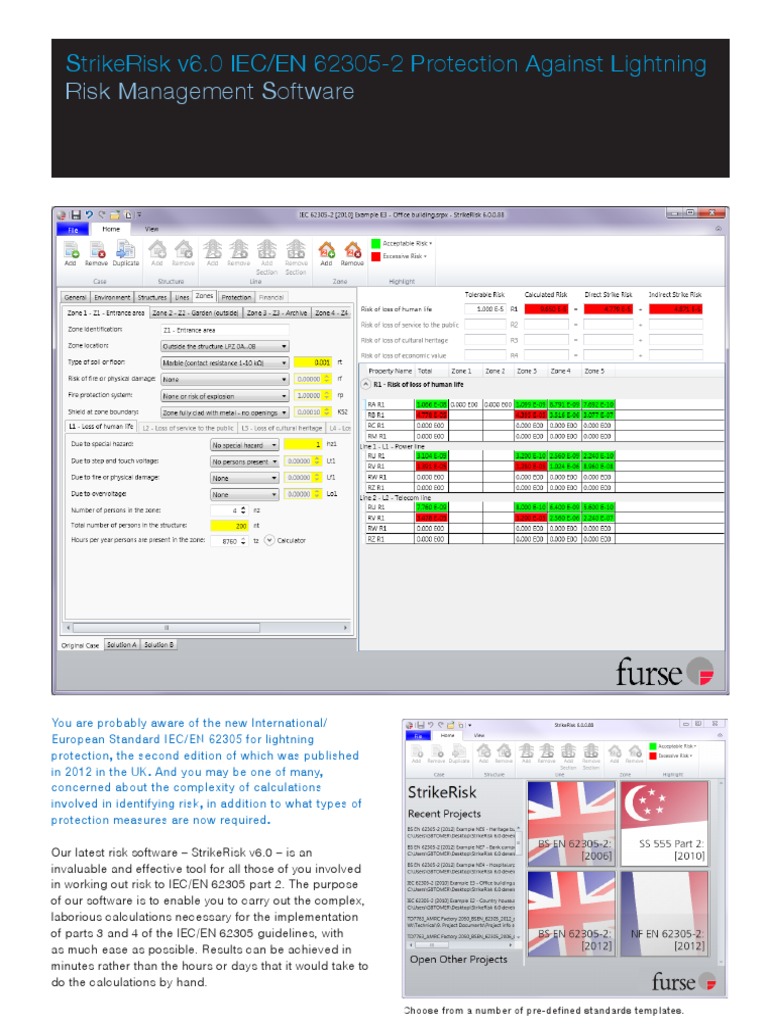 Risk Management Software: Strikerisk V6.0 Iec/En 62305-2 Protection ...