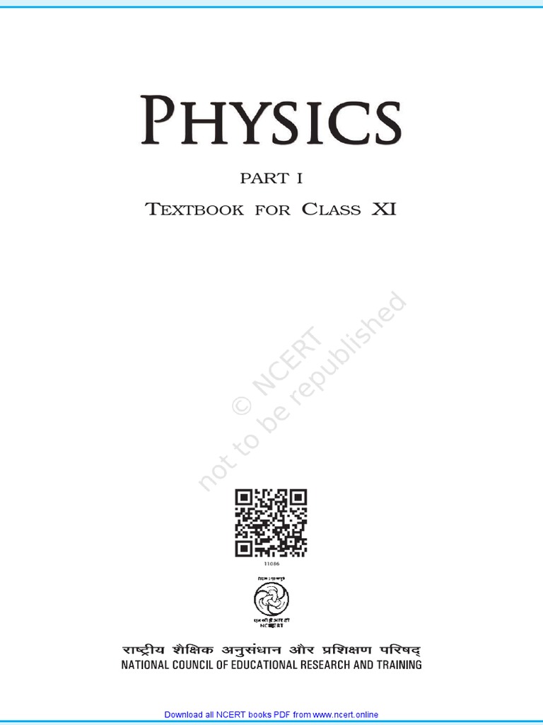 NCERT Physics 11 Part 1 | PDF | Rotation Around A Fixed Axis | Torque