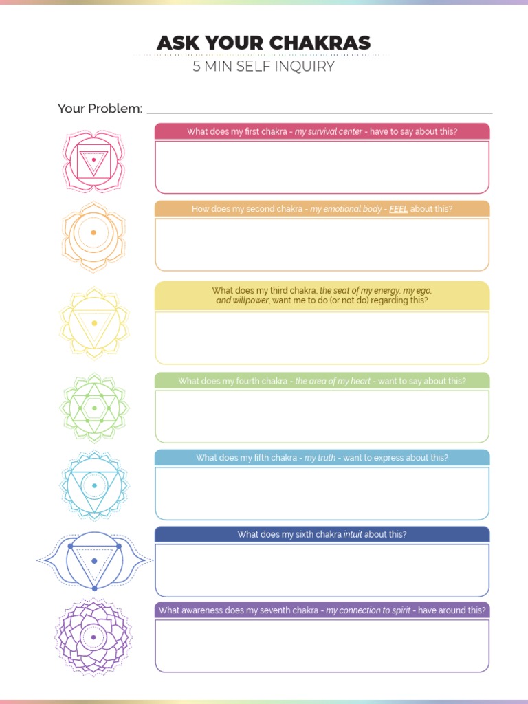 Chakra Worksheet | PDF