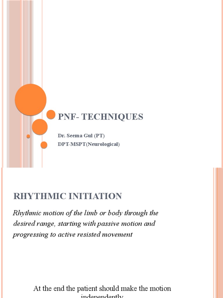 03 PNF Techniques Part 1 | PDF