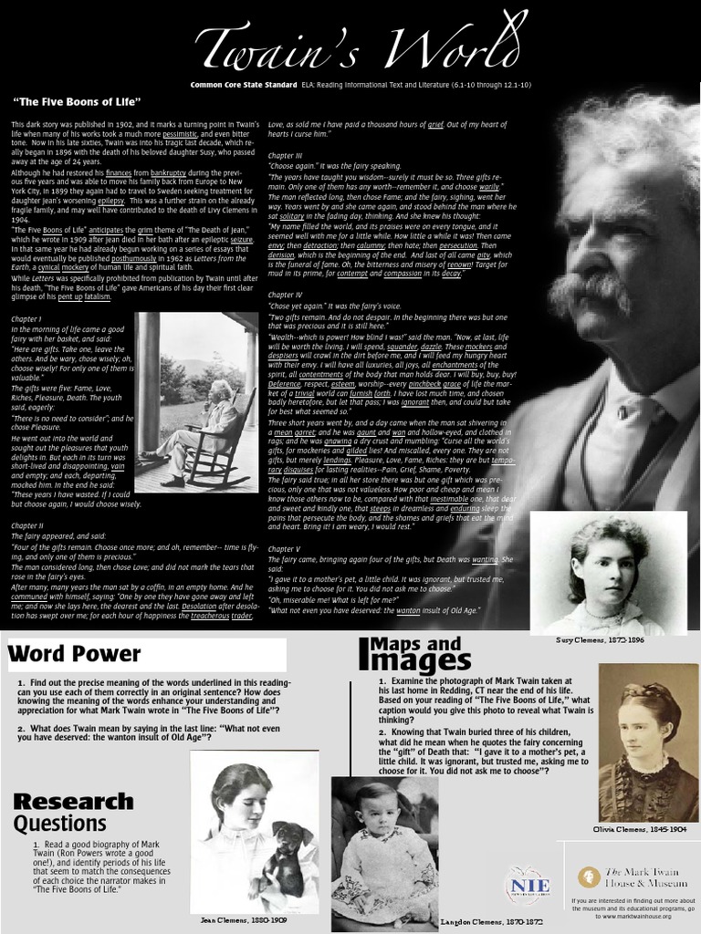 Five Boons | PDF | Mark Twain