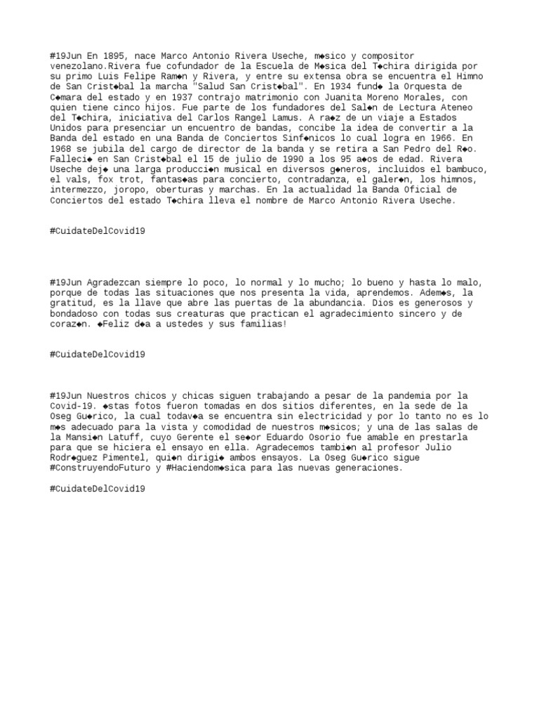 Marco Antonio Rivera Useche: Legado Musical | PDF | Arte