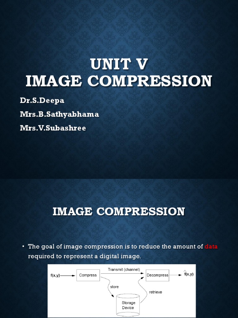 EC8093 Unit 5 | PDF | Data Compression | Code