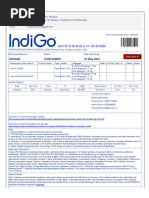 IndiGo Sample Flight Ticket PDF | PDF