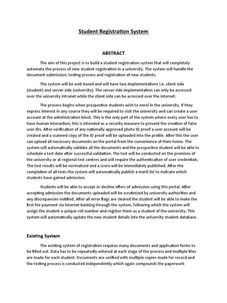 University Registration System | PDF | Server (Computing) | Java ...