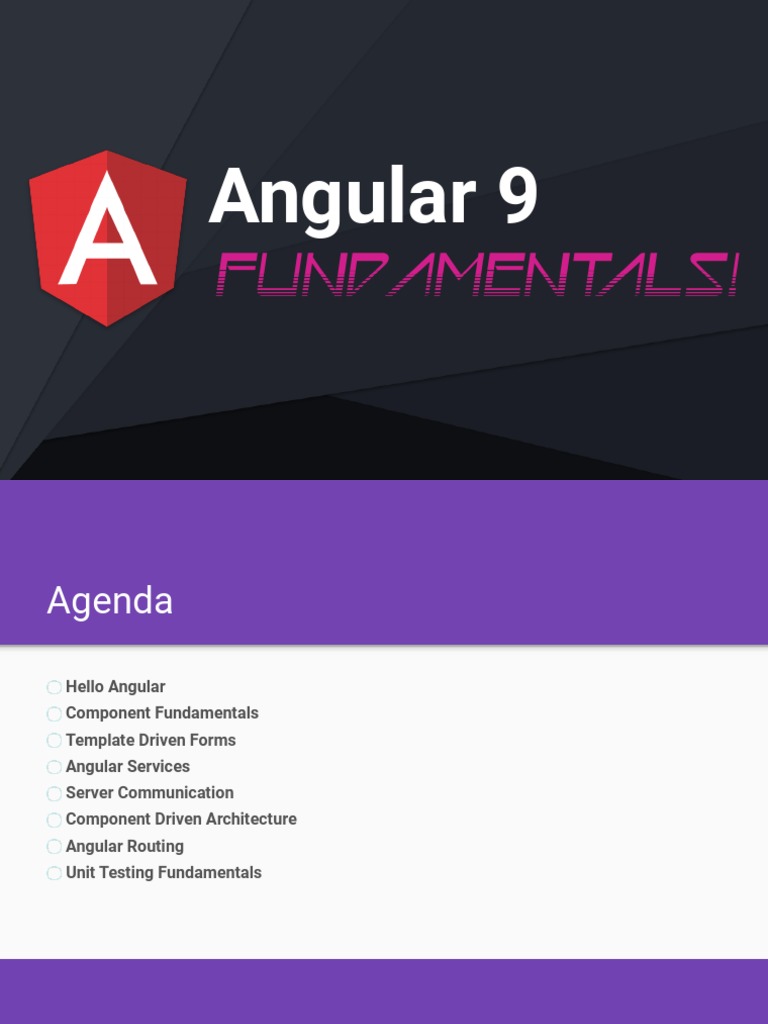 Angular 9 Fundamentals | PDF | Class (Computer Programming) | Hypertext Transfer Protocol