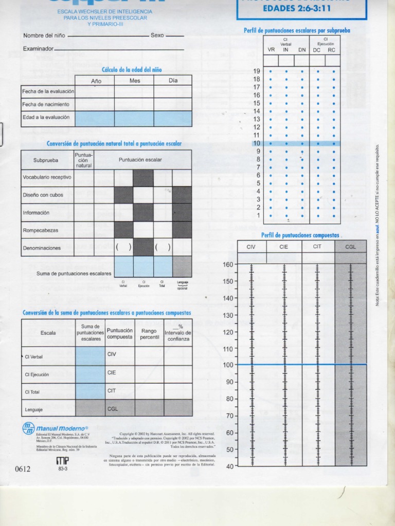Protocolo Wipsi III | PDF