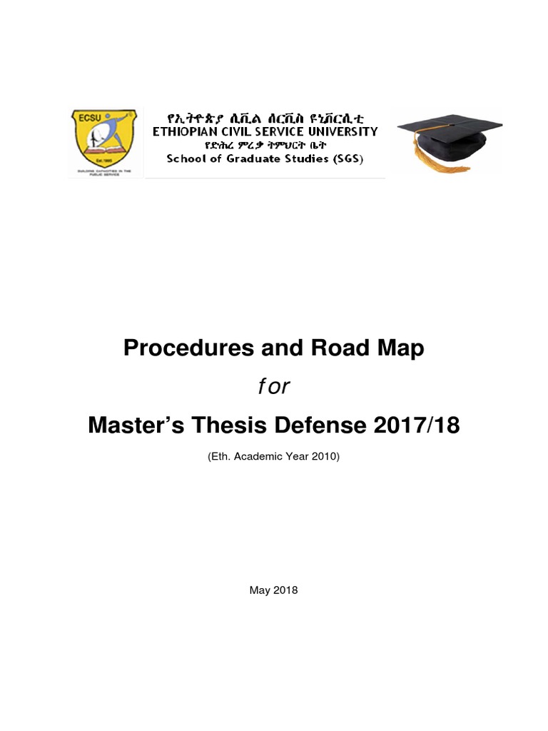 Procedures For Masters Thesis Defense Pdf Thesis Cognition