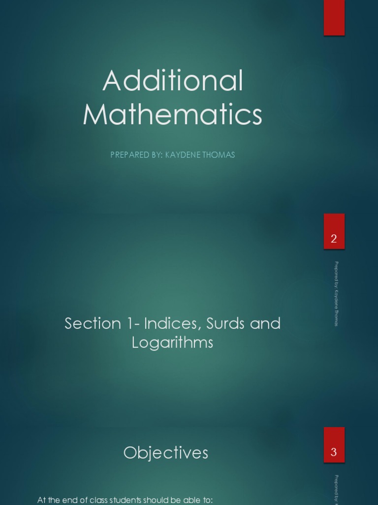 Indices Surds and Logarithms | PDF | Logarithm | Exponentiation