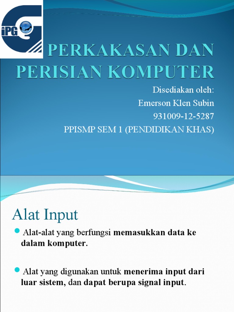 Perkakasan Dan Perisian Komputer | PDF