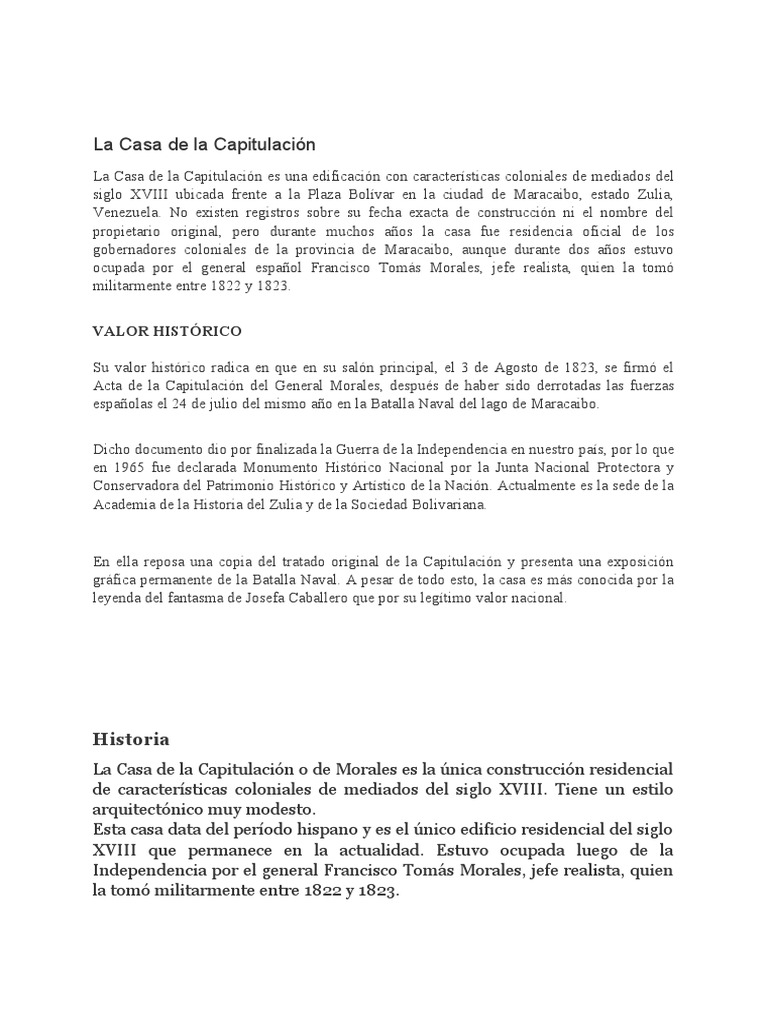 Capitulación | PDF | Venezuela | Oficial general