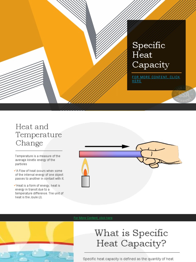 Specific Heat Capacity | PDF | Heat Capacity | Heat
