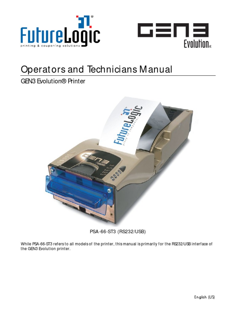 Operators and Technicians Manual: GEN3 Evolution® Printer | PDF ...