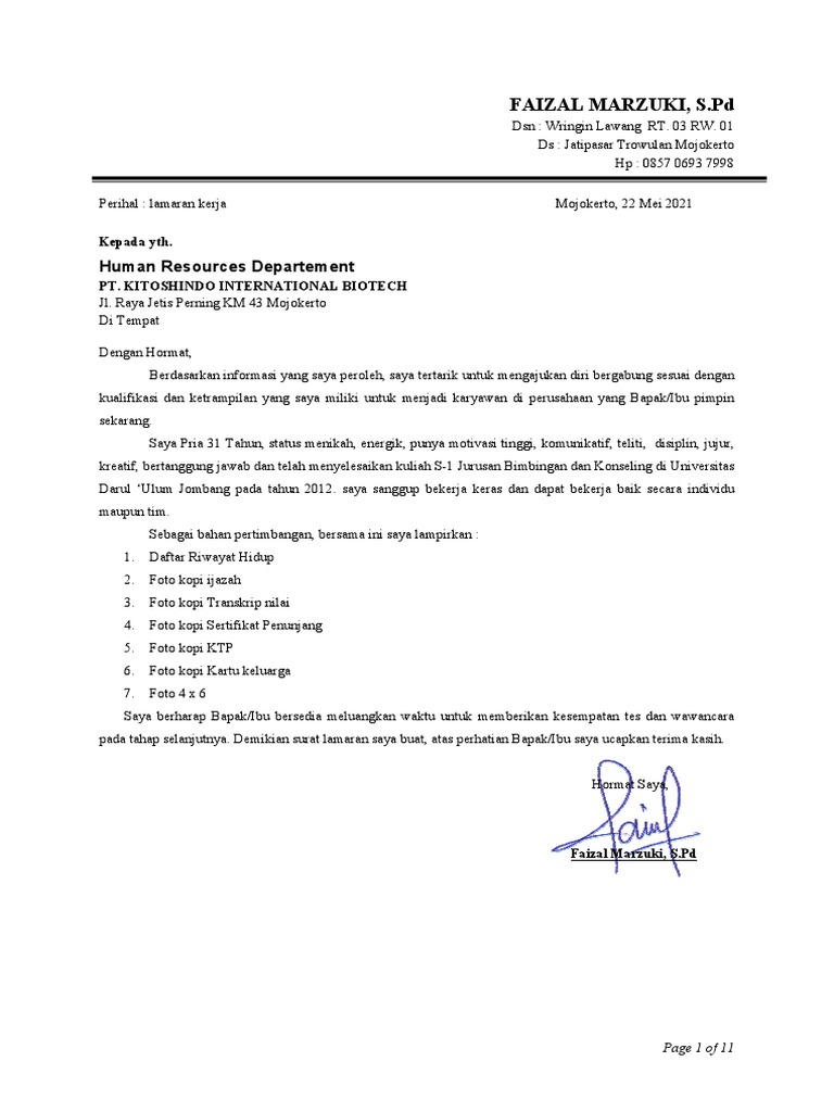 Curiculum Vitae PT. Kitoshindo 22 Mei 2021-Compressed | PDF