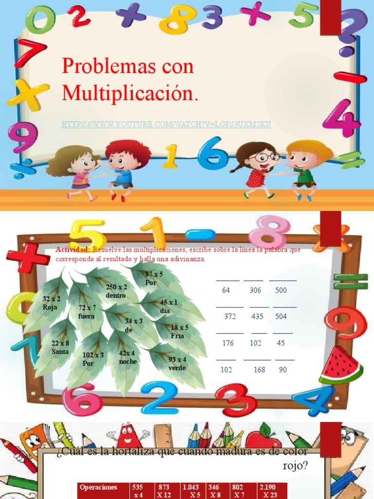 Problemas de Multiplicación para Niños | PDF | Ocio | Business