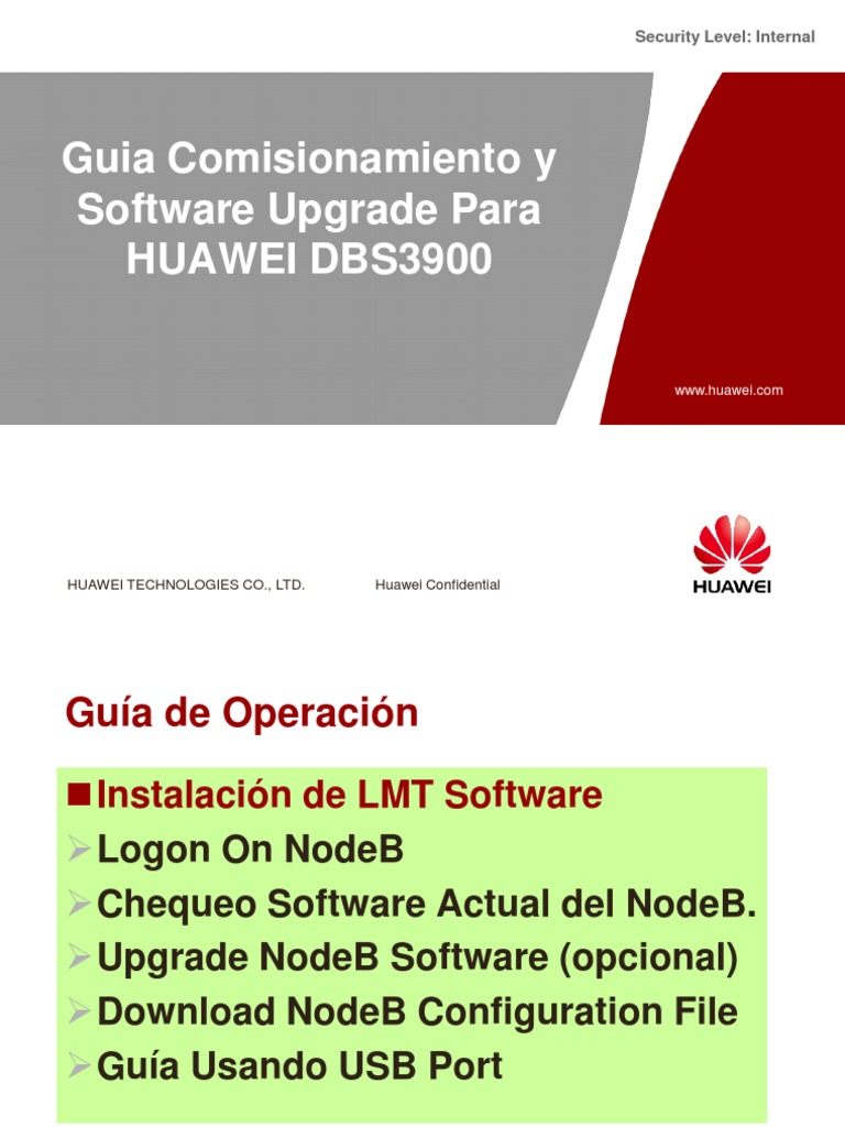 Huawei DBS3900 LMT Software Guide | PDF | Telecommunications ...