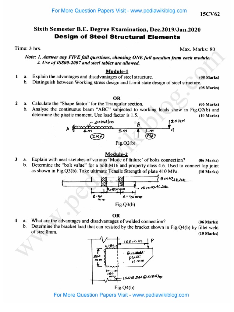 Design of Steel Structural Elements Jan 2020 (2015 Scheme) | PDF