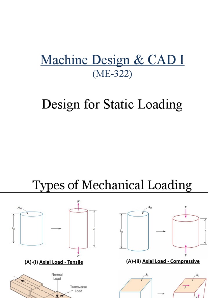Lecture 3 - Design For Static Loading | PDF | Strength Of Materials ...
