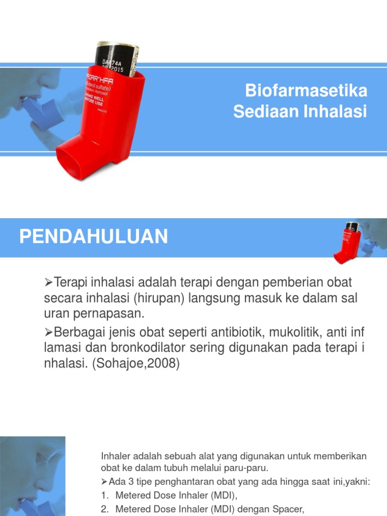 Biofarmasetika - 13.sediaan Inhalasi | PDF
