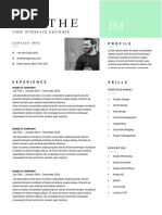 Glints CV Template | PDF