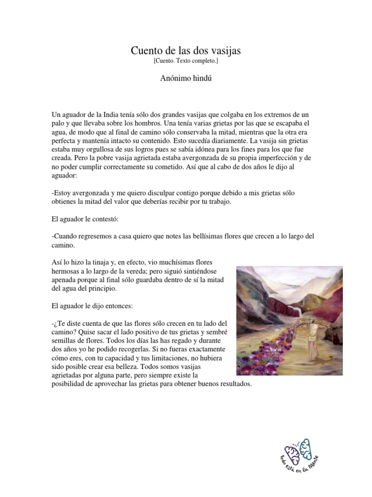 Cuento Las Dos Vasijas Pdf